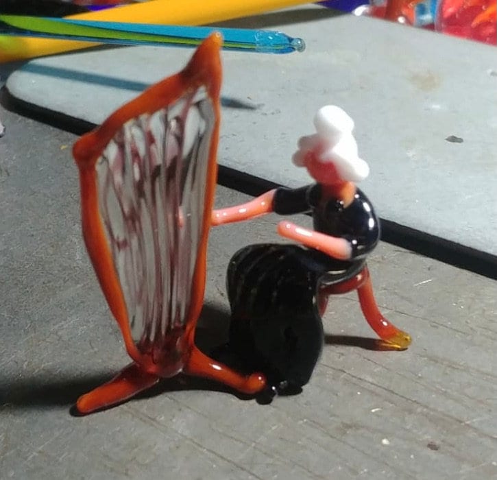 Murano Glass Harp Concert Player Musician. See All My - Etsy