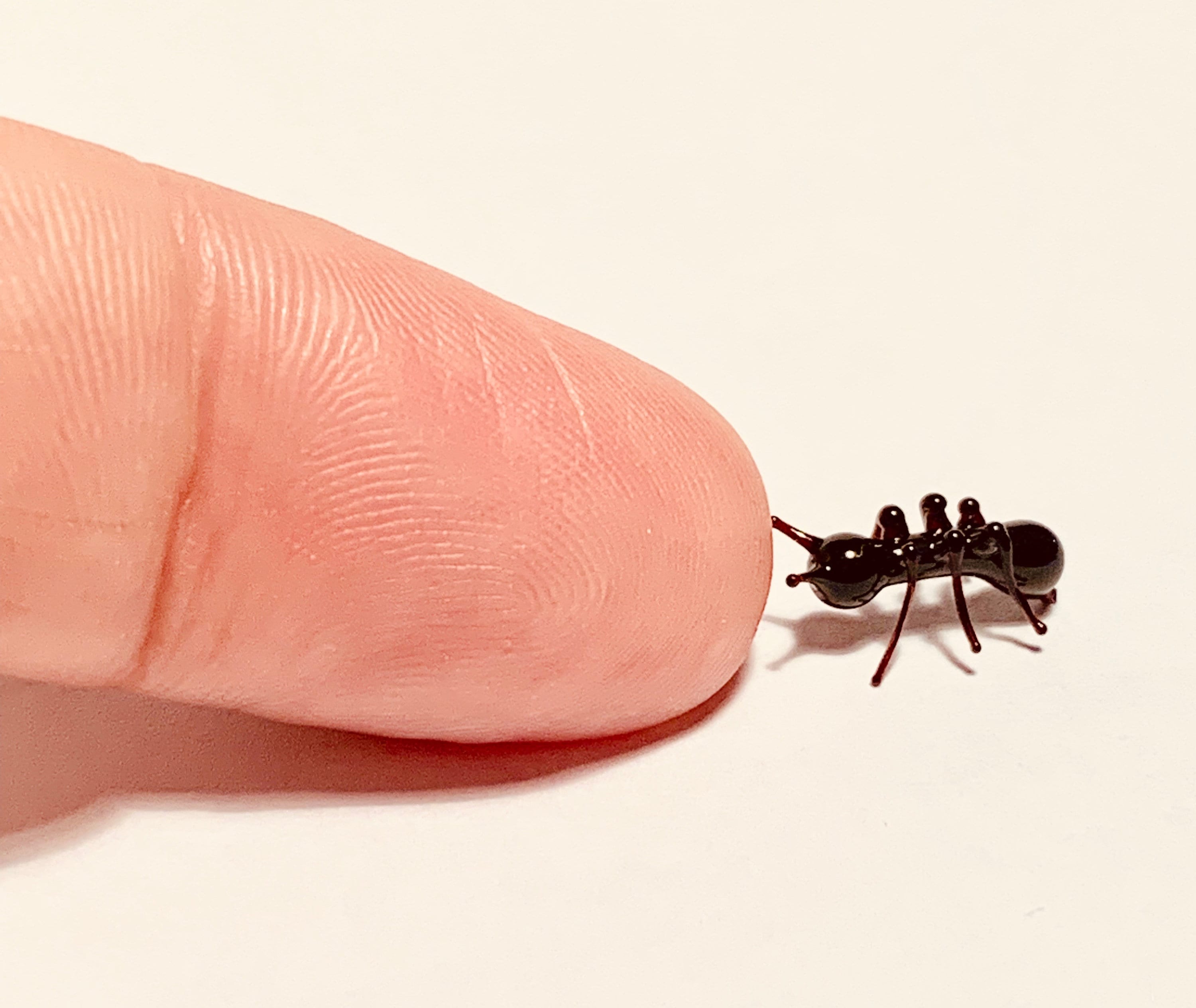 Three Ants. Authentic Murano Glass Ant Micro Figurine. Tiny Lampwork ...