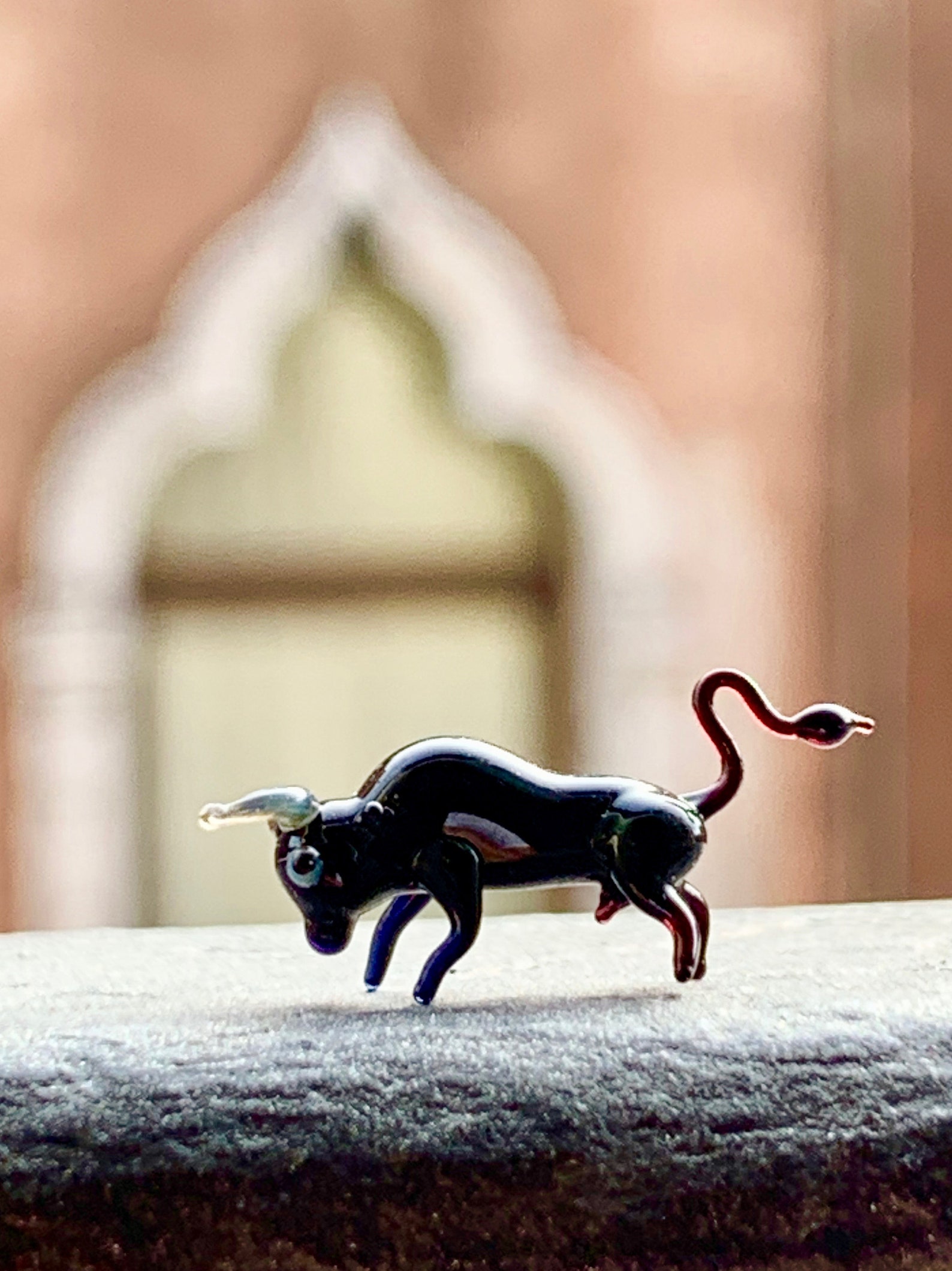 Glass Bull Miniature Micro Figurine Made in Venice With | Etsy