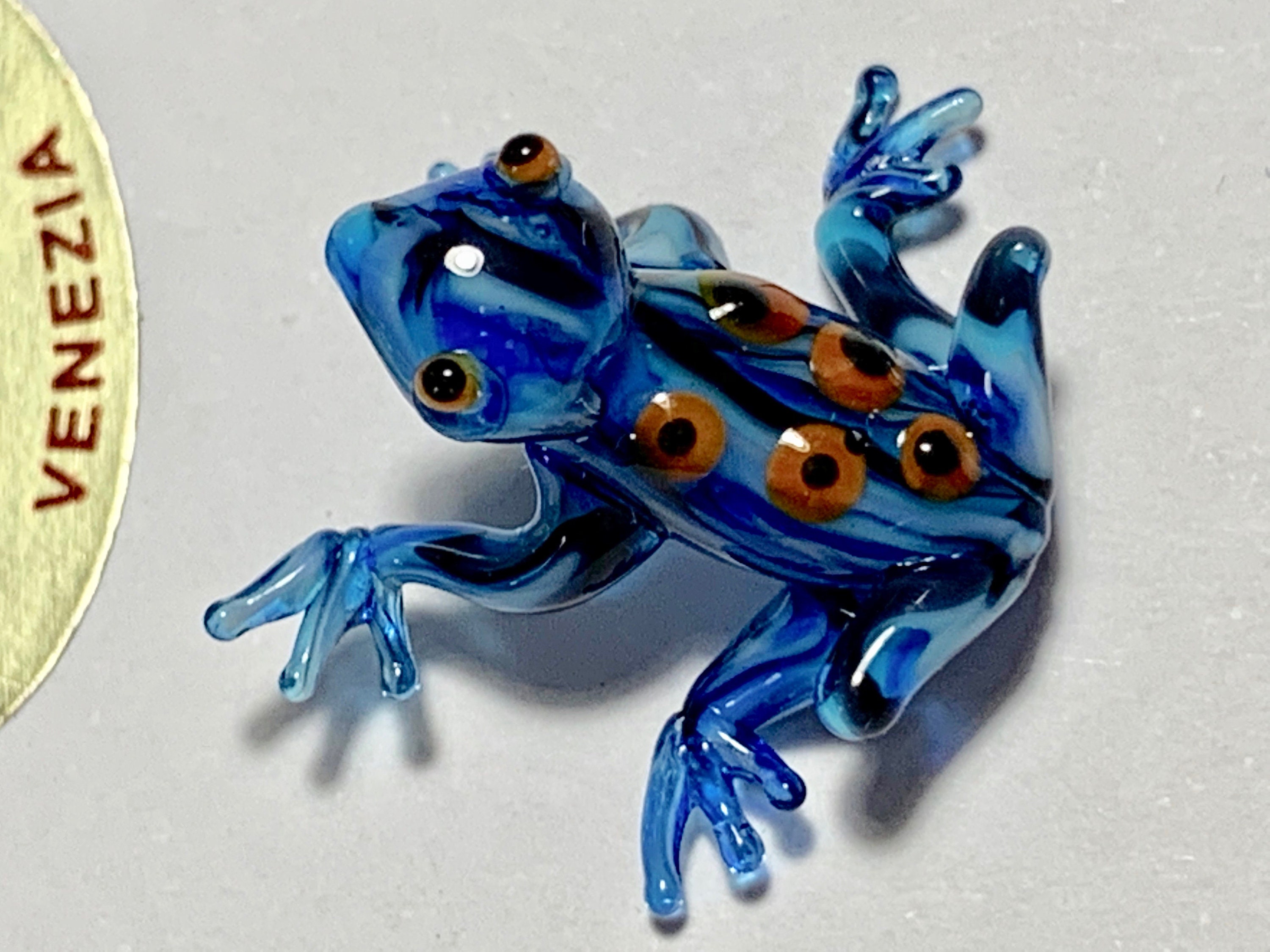 Fast Free Shipping TINY CRYSTAL FROG HAND BLOWN CLEAR GLASS ART ...