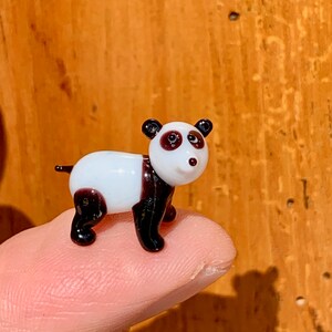 Two Cute Panda Family Bears, Murano Glass Miniatures Made in Venice by ...