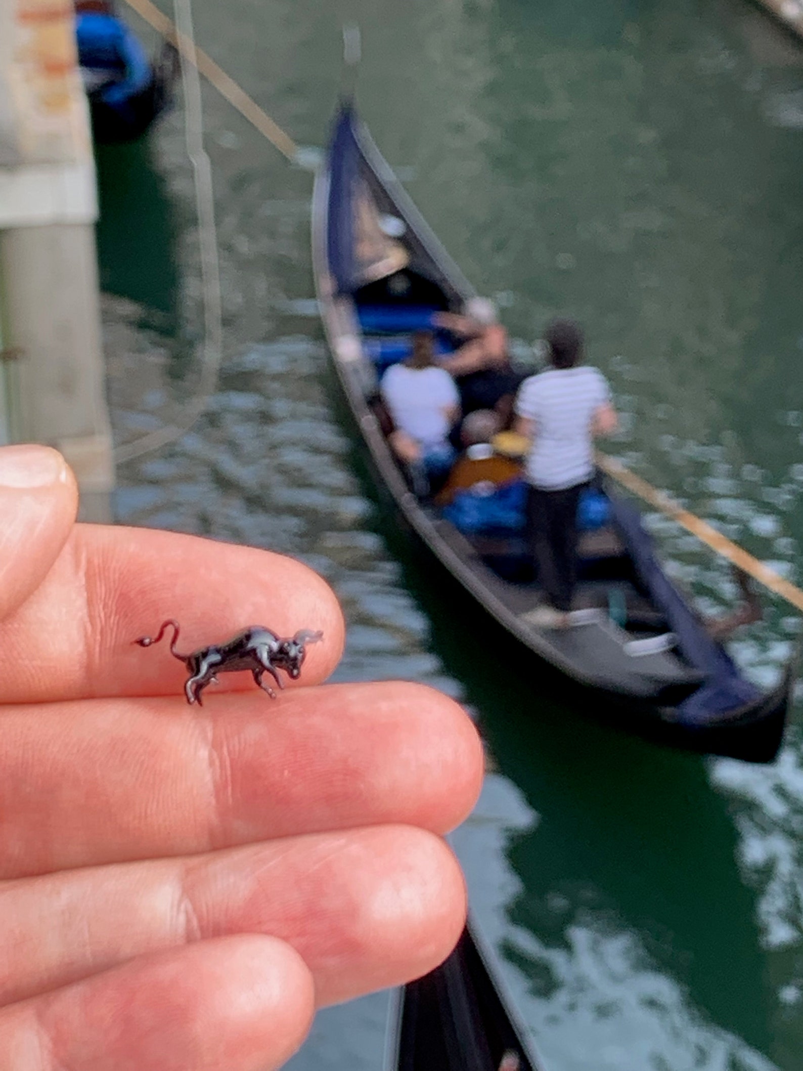 Glass Bull Miniature Micro Figurine Made in Venice With | Etsy