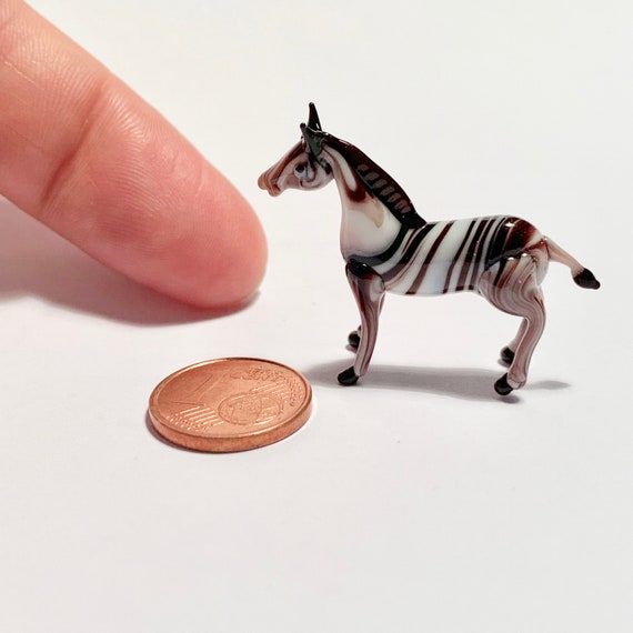 Genuine Murano Glass Zebra Figurine. I Make Miniatures in | Etsy