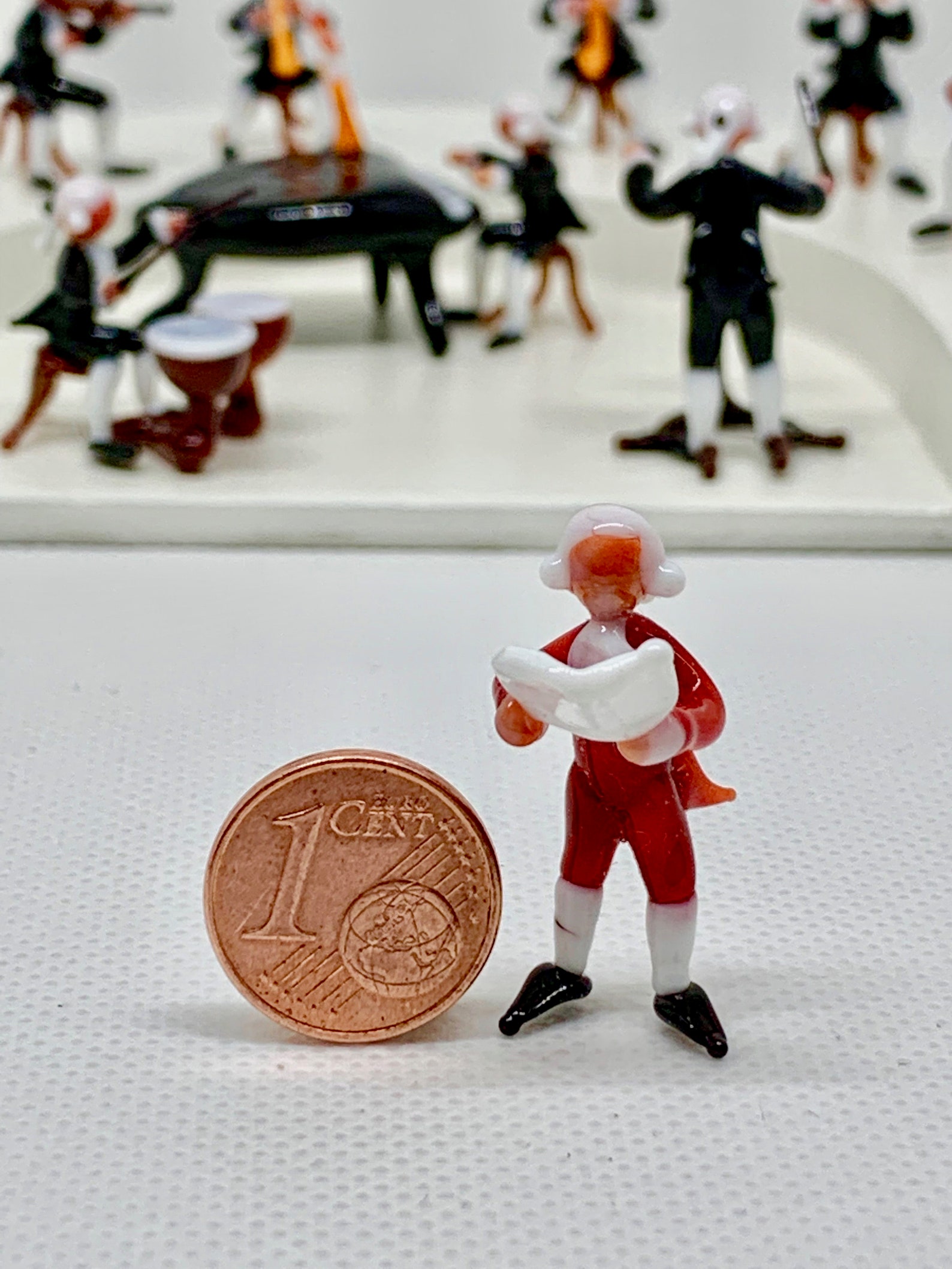 Whole Orchestra Musicians Miniatures. Murano Glass Concert Players ...