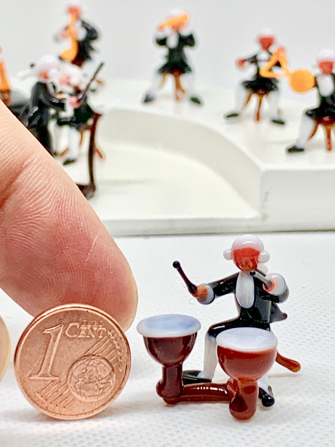 Drummer Figurine, Gift for Musicians or Collectors of Miniature ...