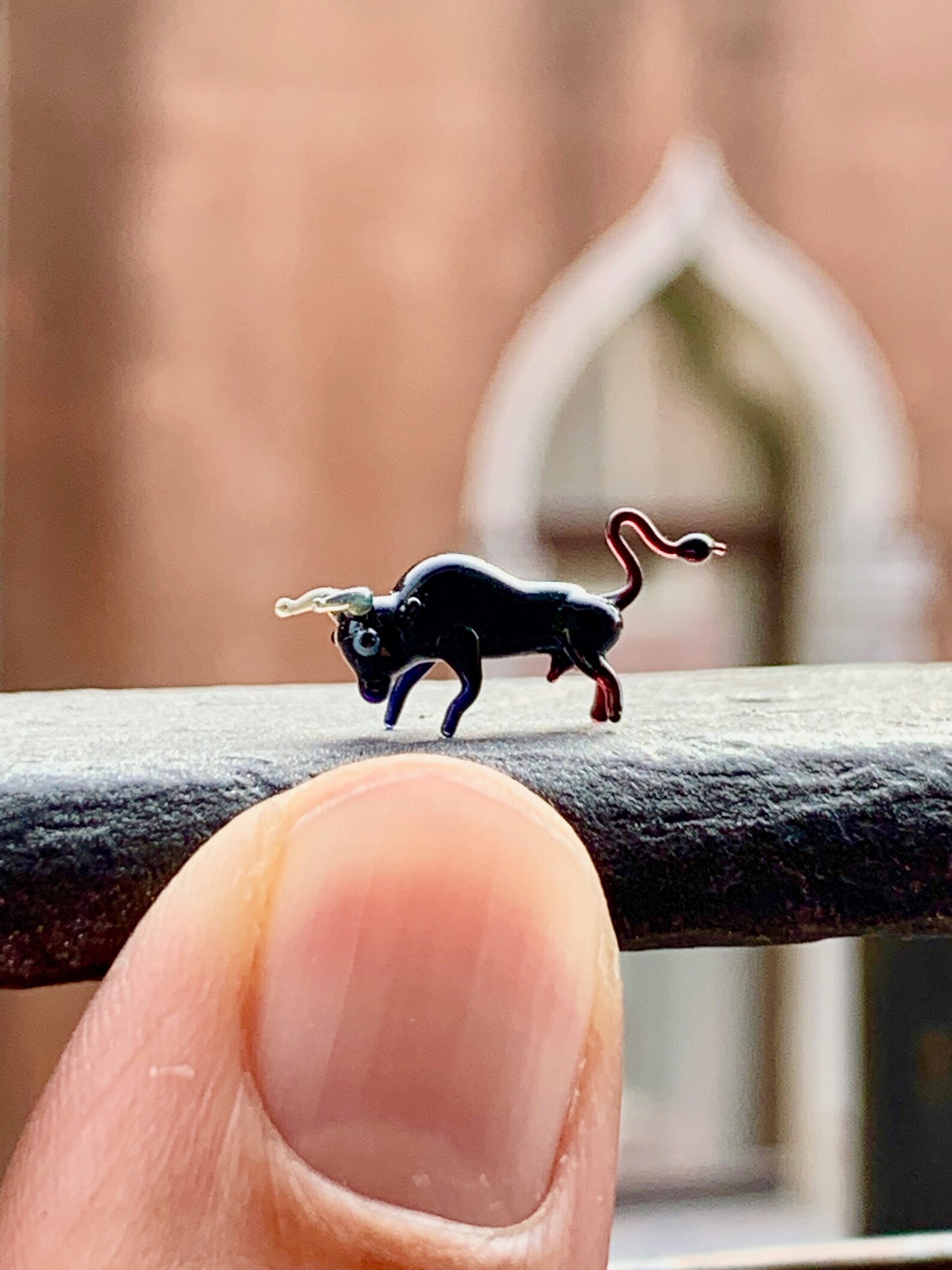 Glass Bull Miniature Micro Figurine Made in Venice With | Etsy