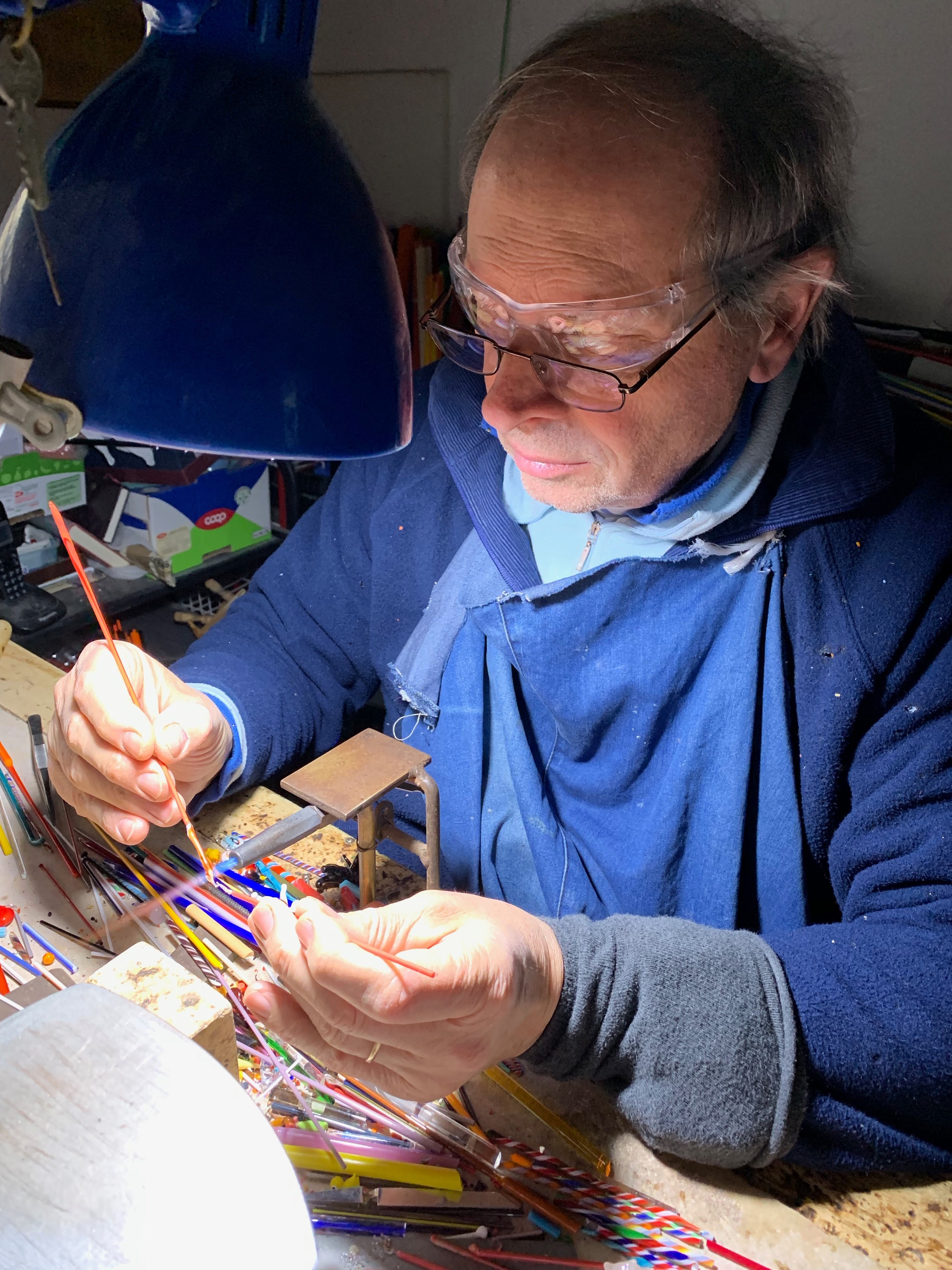 Swordfish Miniature, Murano Glass Micro Figurine Lampworked in Venice ...