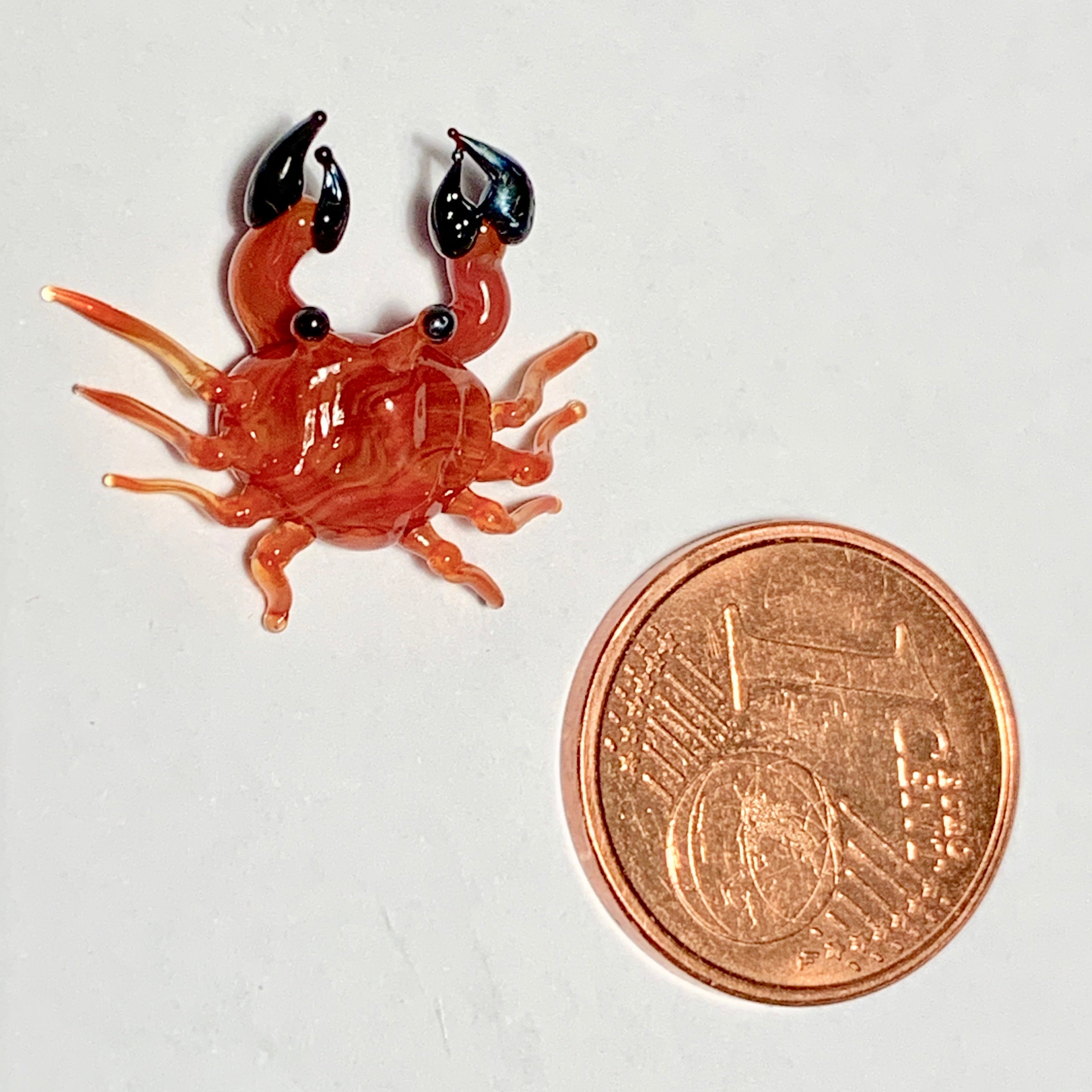 Authentic Murano Glass Crab Miniature. I Make Glass Figurines | Etsy