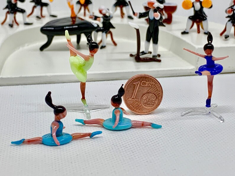 Ballerina Dancer Figurine Murano Glass Ballet Dancer - Etsy