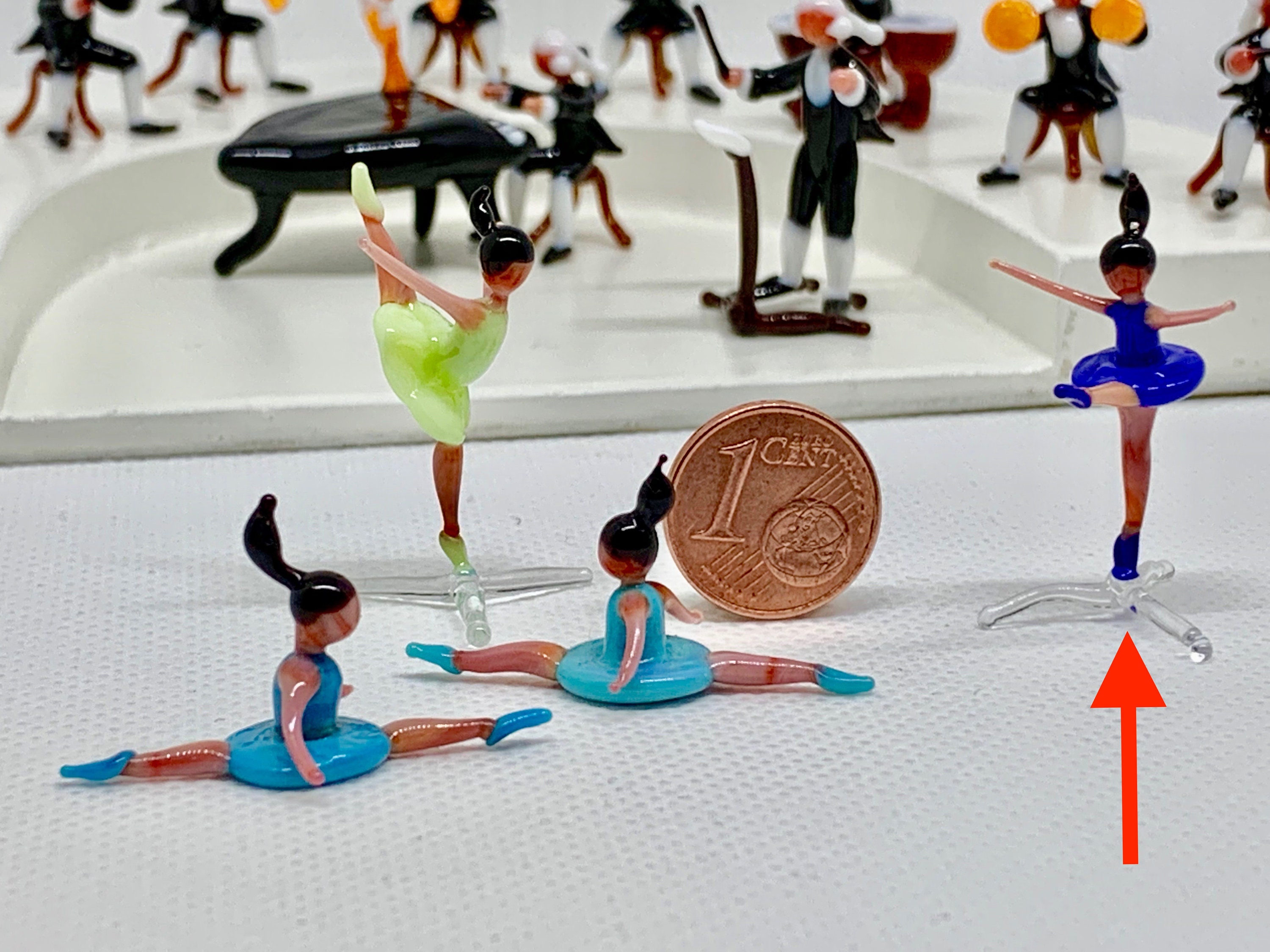 Ballet Dancer, Authentic Murano Glass Ballerina Collectible Figurine ...