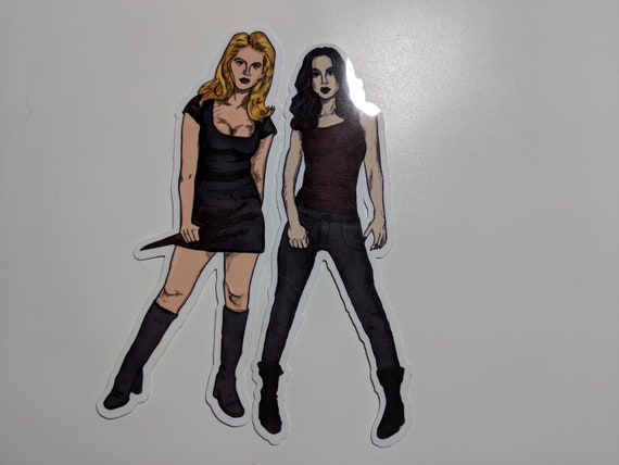 Buffy and Faith Slayer Stickers - Etsy