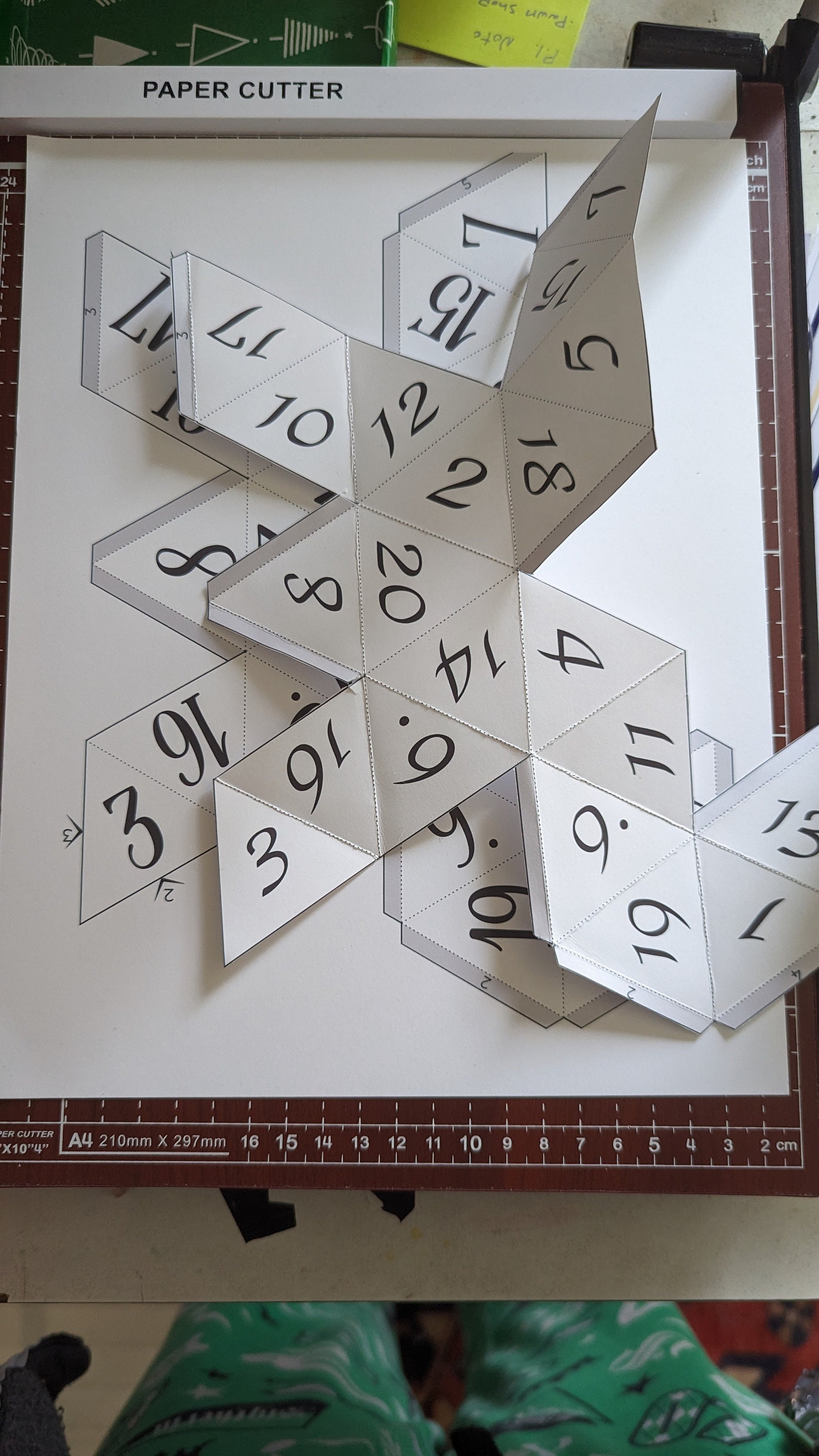 PRINTABLE Paper D20 Rollable Dice Digital Product - Etsy