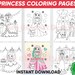 Cute Princesses, Coloring Pages, Printable Coloring Pages for Kids ...