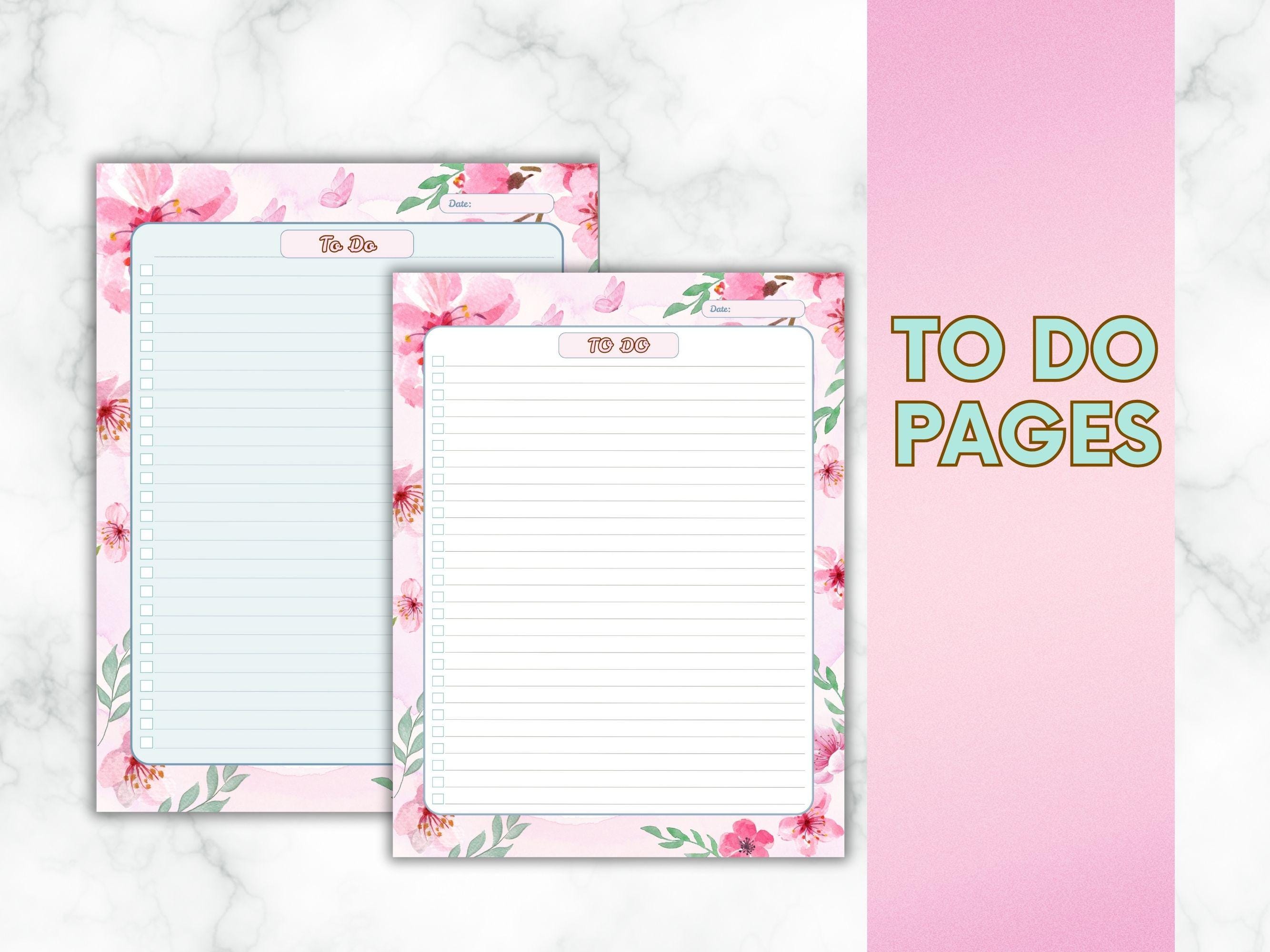 Floral Printable Planner Bundle | Printable to Do List | Daily Weekly ...