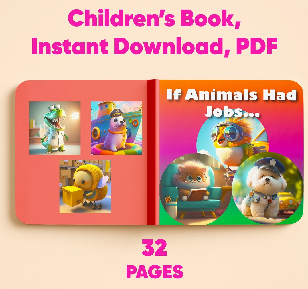 Animal Book for Children Storybook Sleep Story Kids Toddler Preschooler ...