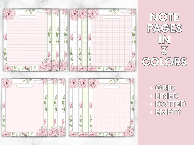 Floral Printable Planner Bundle | Printable to Do List | Daily Weekly ...
