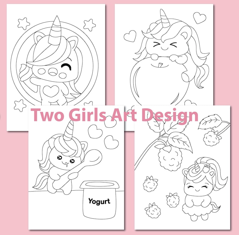 Unicorn Coloring Pages Printable for Kids Girls Coloring Page Coloring ...