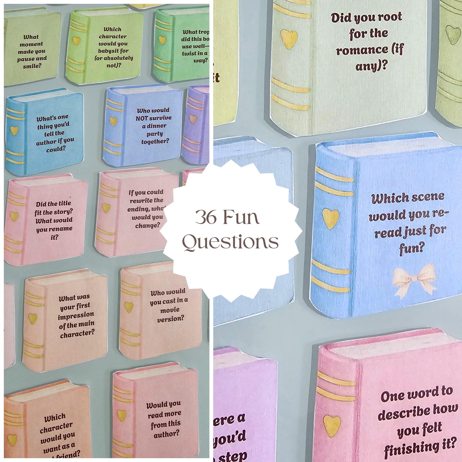 Printable Book Club Game Activity for Adults | 36 Book Club ...