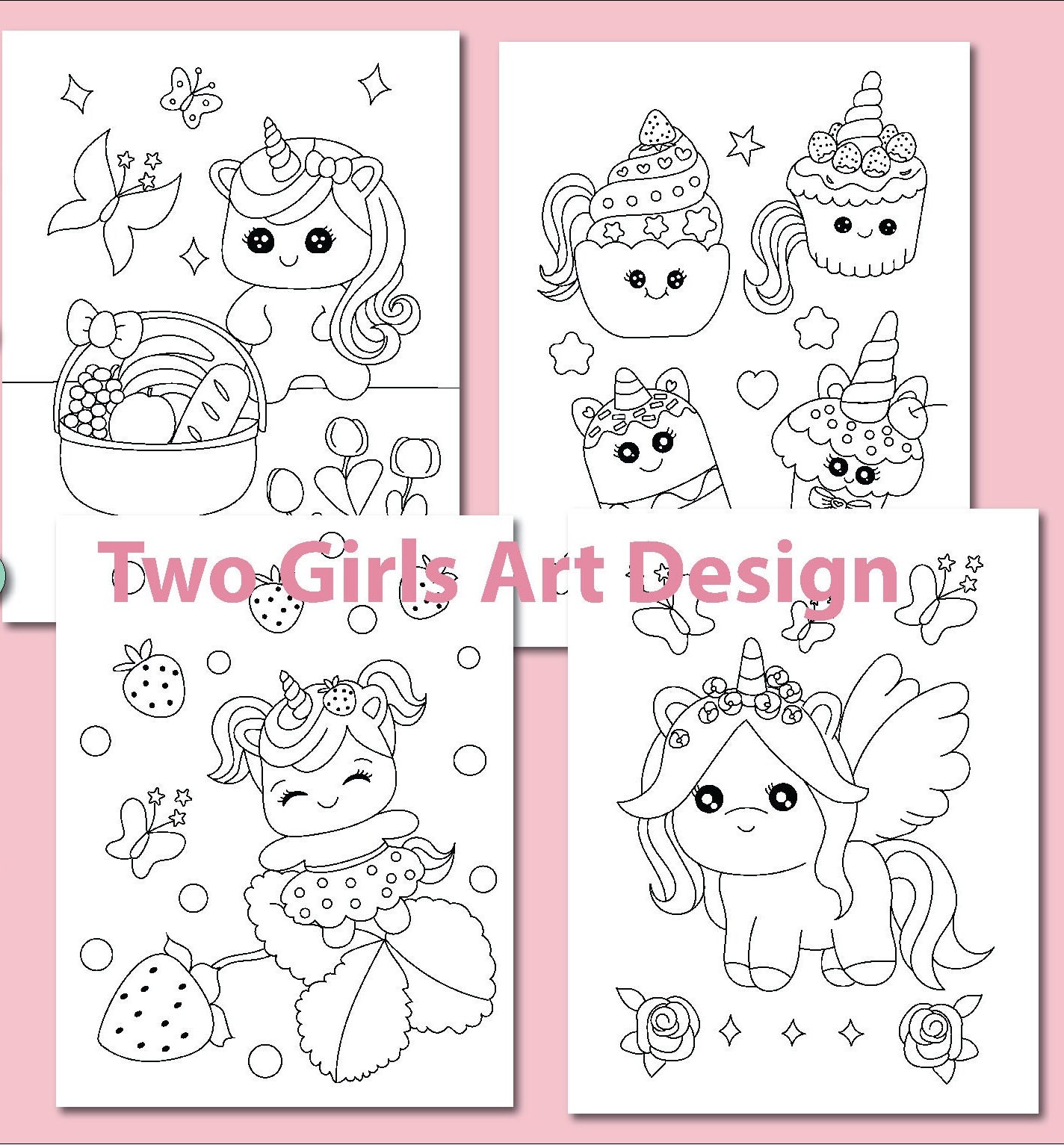 Unicorn Coloring Pages Printable for Kids Girls Coloring Page Coloring ...