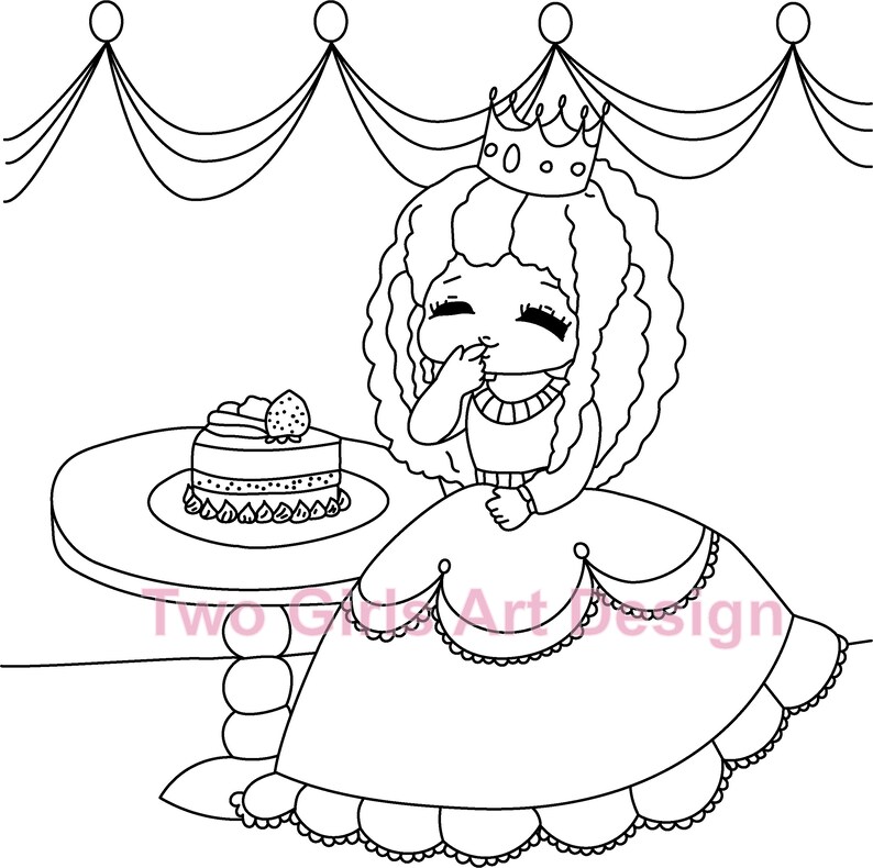 Cute Princesses, Coloring Pages, Printable Coloring Pages for Kids ...