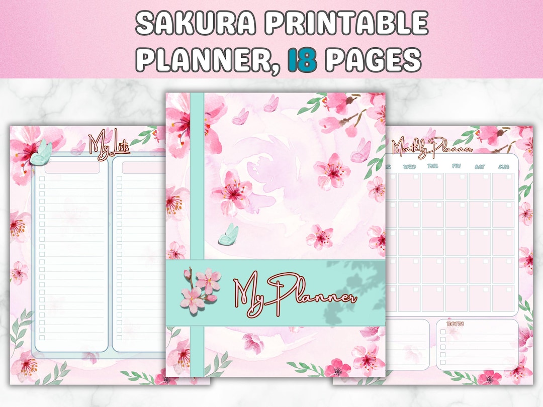 Floral Printable Planner Bundle | Printable to Do List | Daily Weekly ...