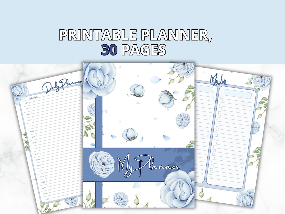 Floral Printable Planner Bundle | Printable to Do List | Daily Weekly ...