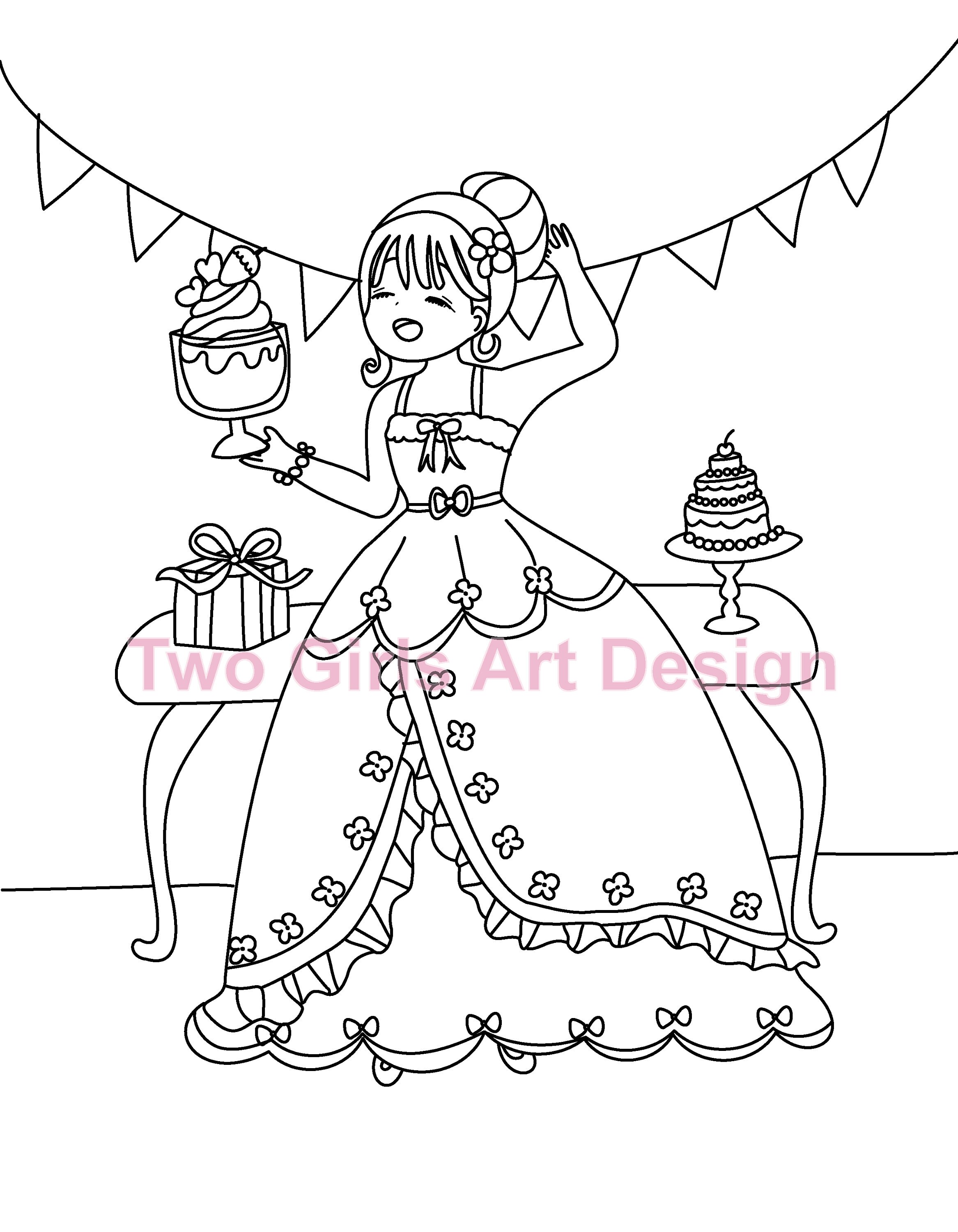 Cute Princesses, Coloring Pages, Printable Coloring Pages for Kids ...
