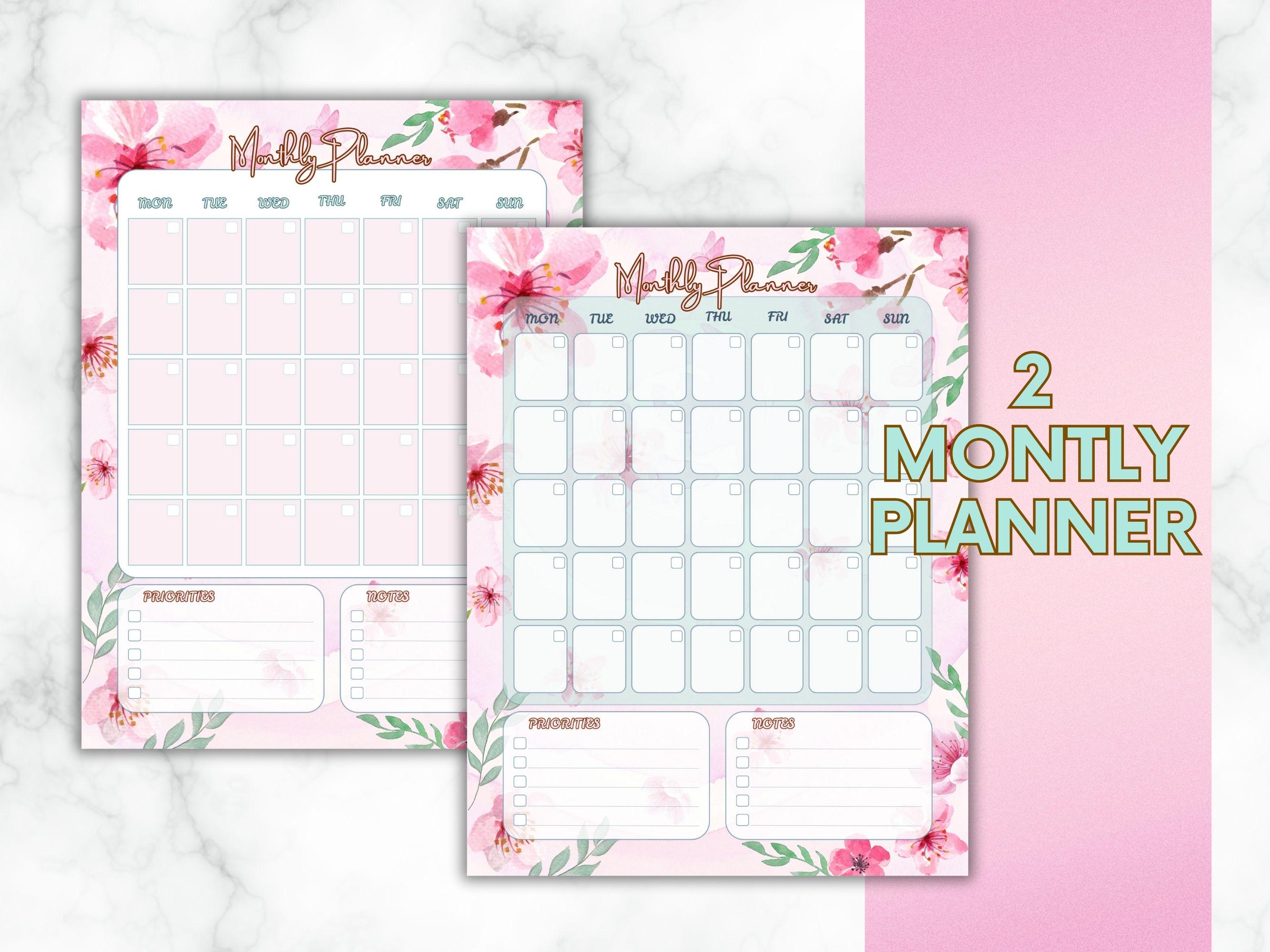 Floral Printable Planner Bundle | Printable to Do List | Daily Weekly ...
