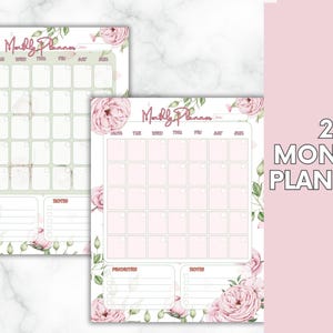 Floral Printable Planner Bundle | Printable to Do List | Daily Weekly ...