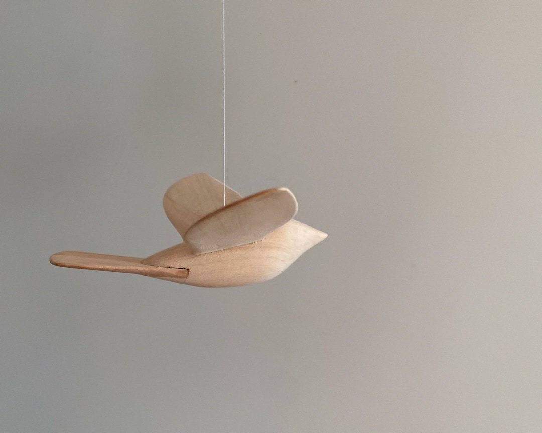 Wooden Bird Hanging Decoration - Etsy