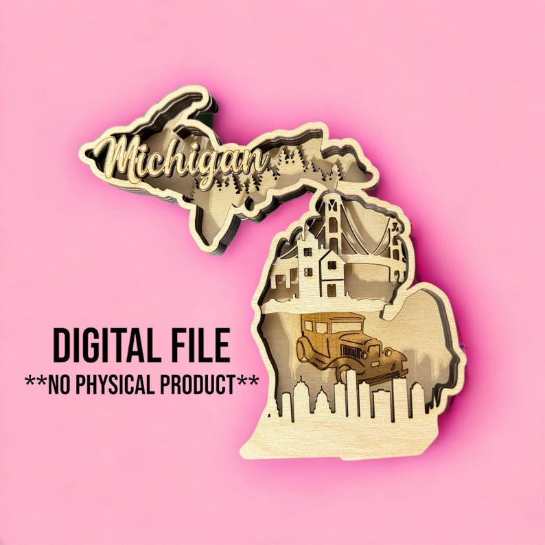 Digital File - 5 Layer Michigan - Etsy