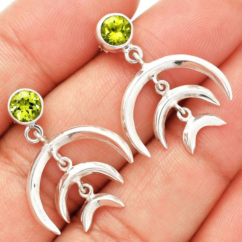 Peridot Earrings - Etsy