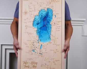 Eagle Cap Wilderness Trail Map Wallowa Mountains OR - Etsy