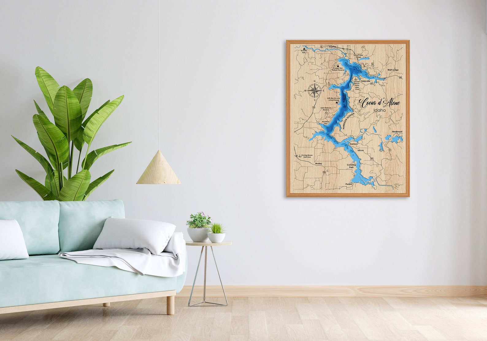 Digital File PDF, SVG - Coeur D Alene Idaho Harrison Slough ...