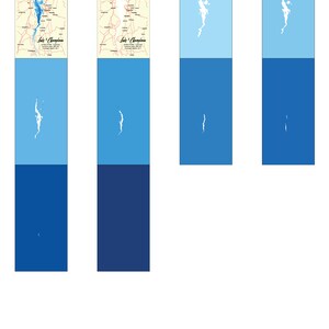 Digital File PDF, SVG - Lake Champlain Map Bathymetric Depth Layers SVG ...