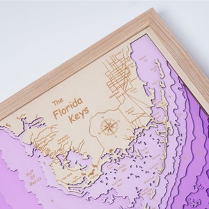 Florida Keys - Custom Lake 3D Map | Bathymetric & Topographic Map ...