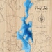 Digital File PDF, SVG - Priest Lake Idaho Map Bathymetric Depth Layers ...
