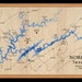 Digital File PDF, SVG - Norris Lake Tennessee Map Bathymetric Depth ...