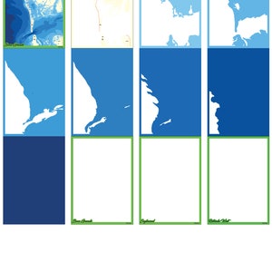 Digital File PDF, SVG - Boca Grande Florida, Bathymetric Depth Layers ...