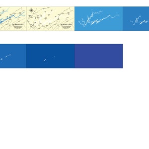 Digital File PDF, SVG - Norris Lake Tennessee Map Bathymetric Depth ...