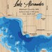 Digital File PDF, SVG Lake Alexander Morrison Minnesota, Bathymetric ...