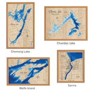 Digital File PDF, SVG - Lake Simcoe Ontario, Bathymetric Depth Layers ...