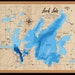 Digital File PDF, SVG - Leech Lake Cass County Minnesota , Bathymetric ...