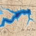 Digital File PDF, SVG - Lake Saint Louis Missouri Bathymetric Depth ...