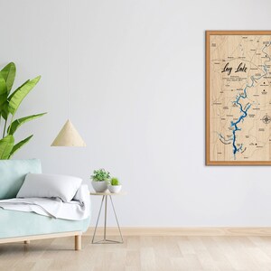 Digital File PDF, SVG - Lay Lake Alabama, Bathymetric Depth Layers SVG ...