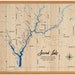 Digital File PDF, SVG - Secord Lake Gladwin Michigan Map Bathymetric ...