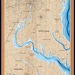 Digital File PDF, SVG - Potomac River Maryland, Bathymetric Depth ...