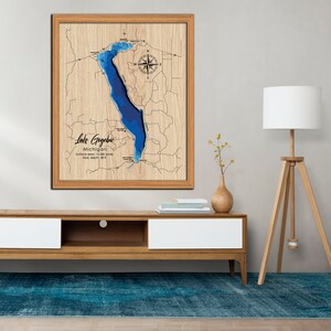 Digital File PDF, SVG - Lake Gogebic Michigan Bathymetric Depth Layers ...