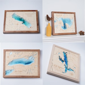 Personalized Custom Trail Map Gift, Custom Hiking Map | Bathymetry ...