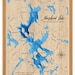 Digital File PDF, SVG Moosehead Lake Maine Map Bathymetric Depth Layers ...